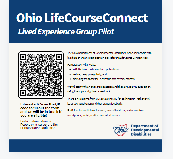 Ohio Dept of Developmental Disabilities seeking Medicaid Waiver ...